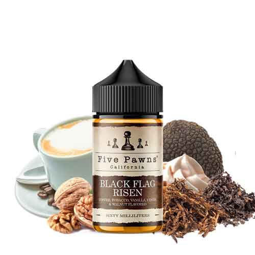 Black Flag Risen - Five Pawns – Voopoo Vape – Five Pawns E-liquid in Dubai