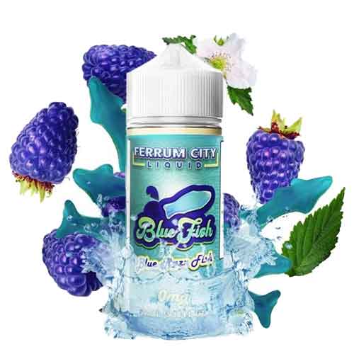 Blue Razz Fish 120ml - Ferrum City – Voopoo Vape – Best Vape Shop Near Me